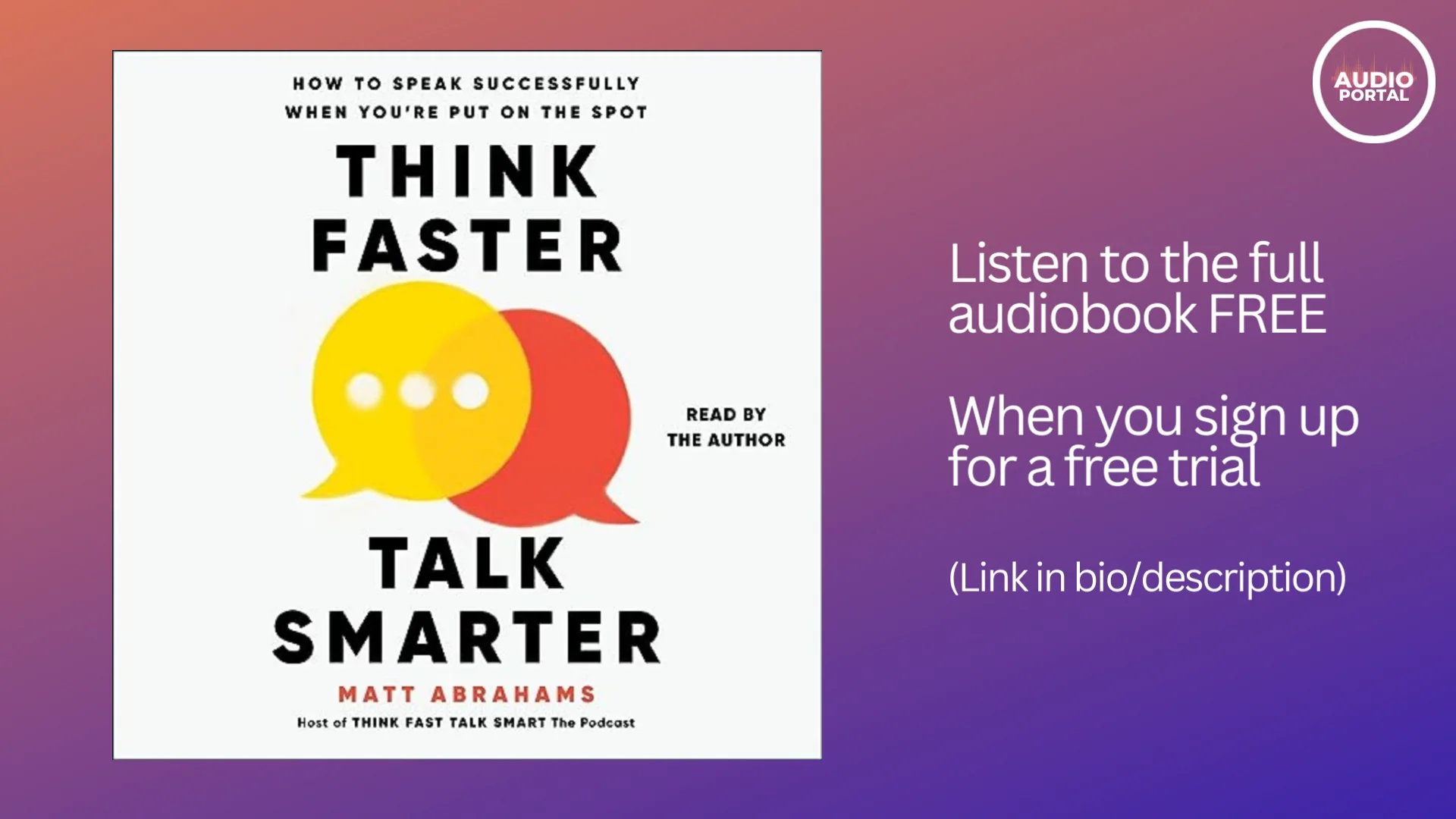Think Faster, Talk Smarter Audiobook Summary Matt Abrahams on Vimeo
