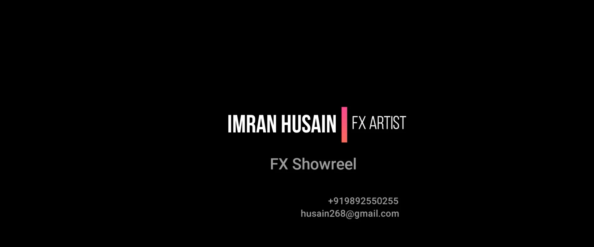 Imran Husain FX artist on Vimeo