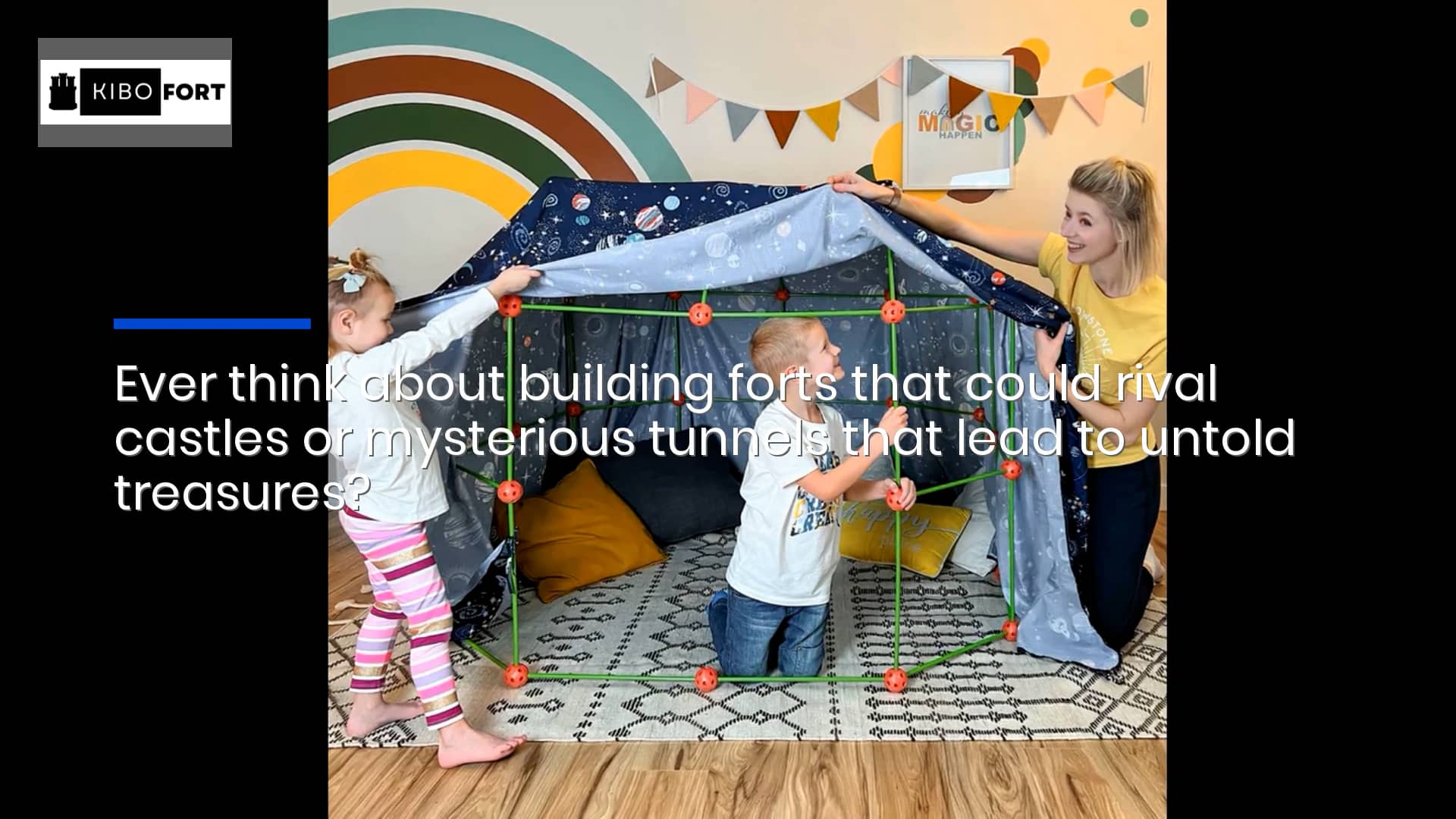 Best Family Bonding Games With Kids Affordable DIY Fort Building Set In ...