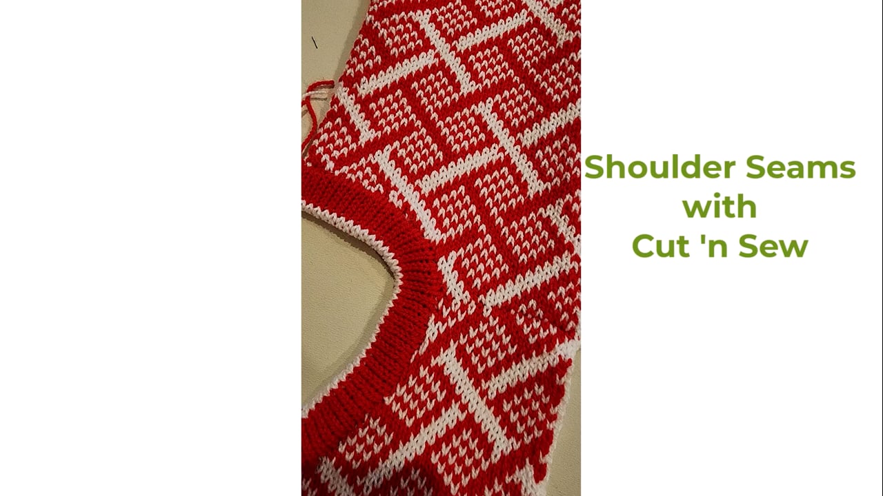 Cut n Sew Shoulder Perfection | Machine Knitting Tutorial