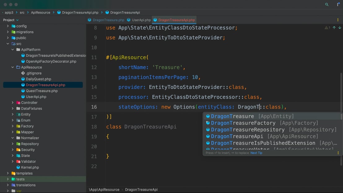 Quick Create A Dragontreasure Dto Api Platform 3 Part 3 Custom Resources Symfonycasts