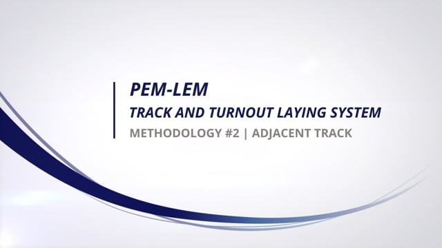 Track and turnouts laying system PEM-LEM | Geismar