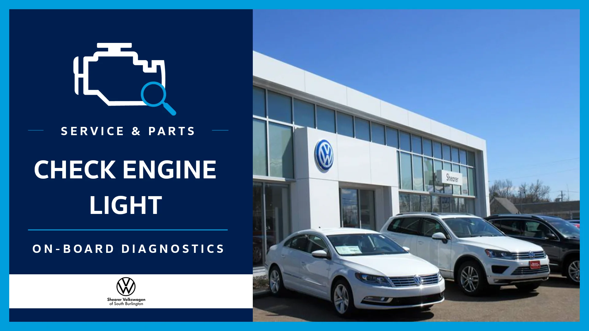 Volkswagen Check Engine Light Diagnosis South Burlington, VT // Shearer ...
