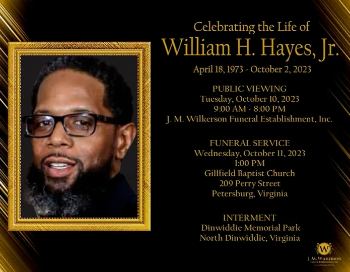 Celebration of Life for William H. Hayes Jr. on Vimeo