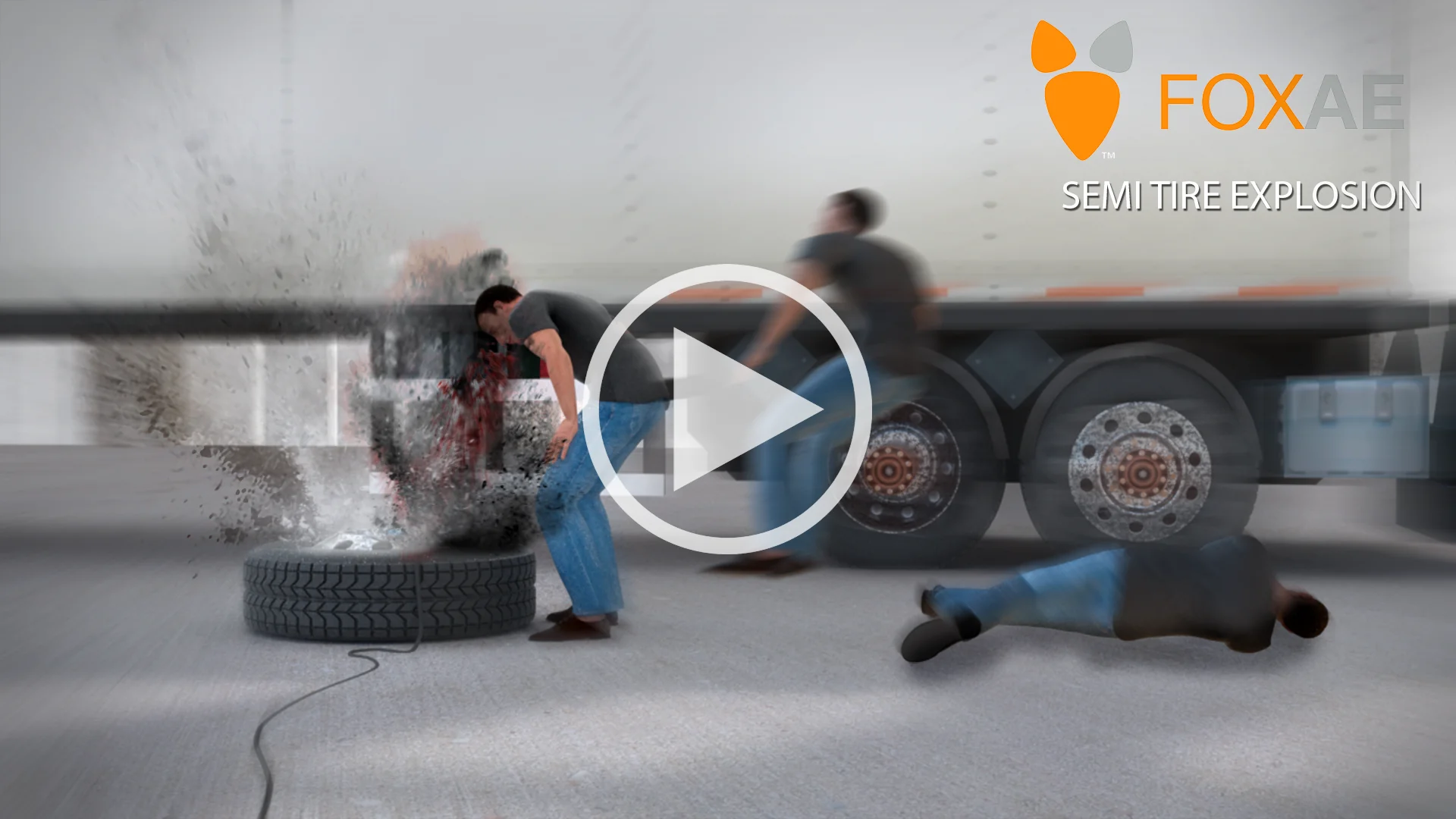 Semi Truck Tire Explosion on Vimeo