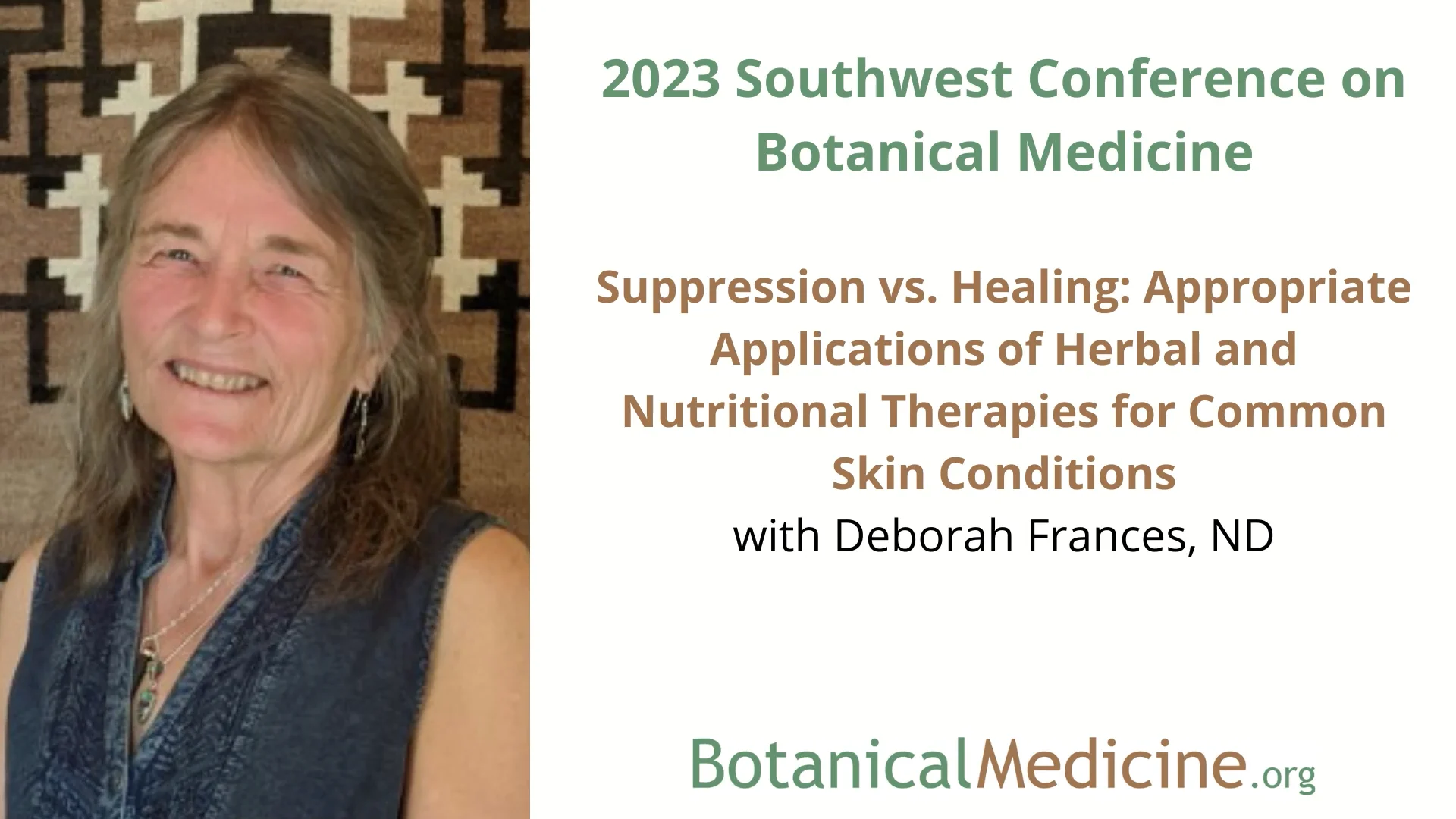 Watch Suppression vs Healing: Appropriate Applications of Herbal ...