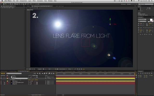 Quick After Effects Expressions #2 - Glue a lens flare to a light and ...