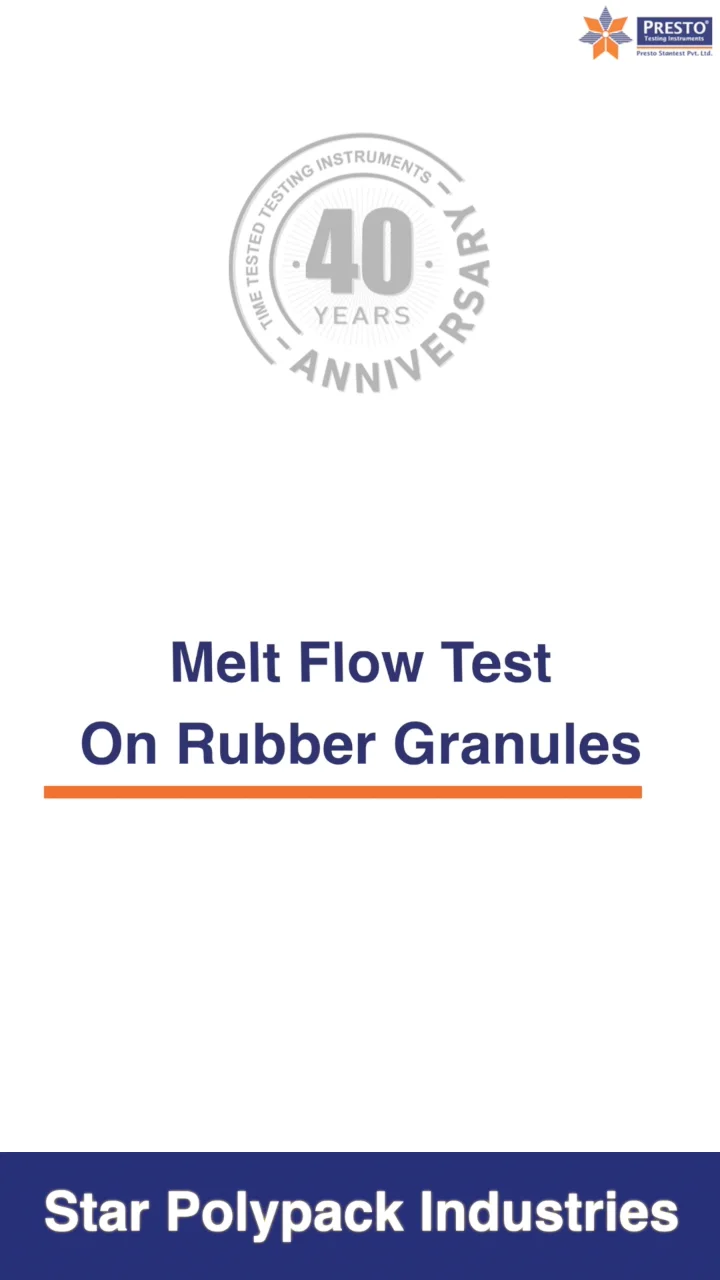 Melt Flow Test on Rubber Granules on Vimeo
