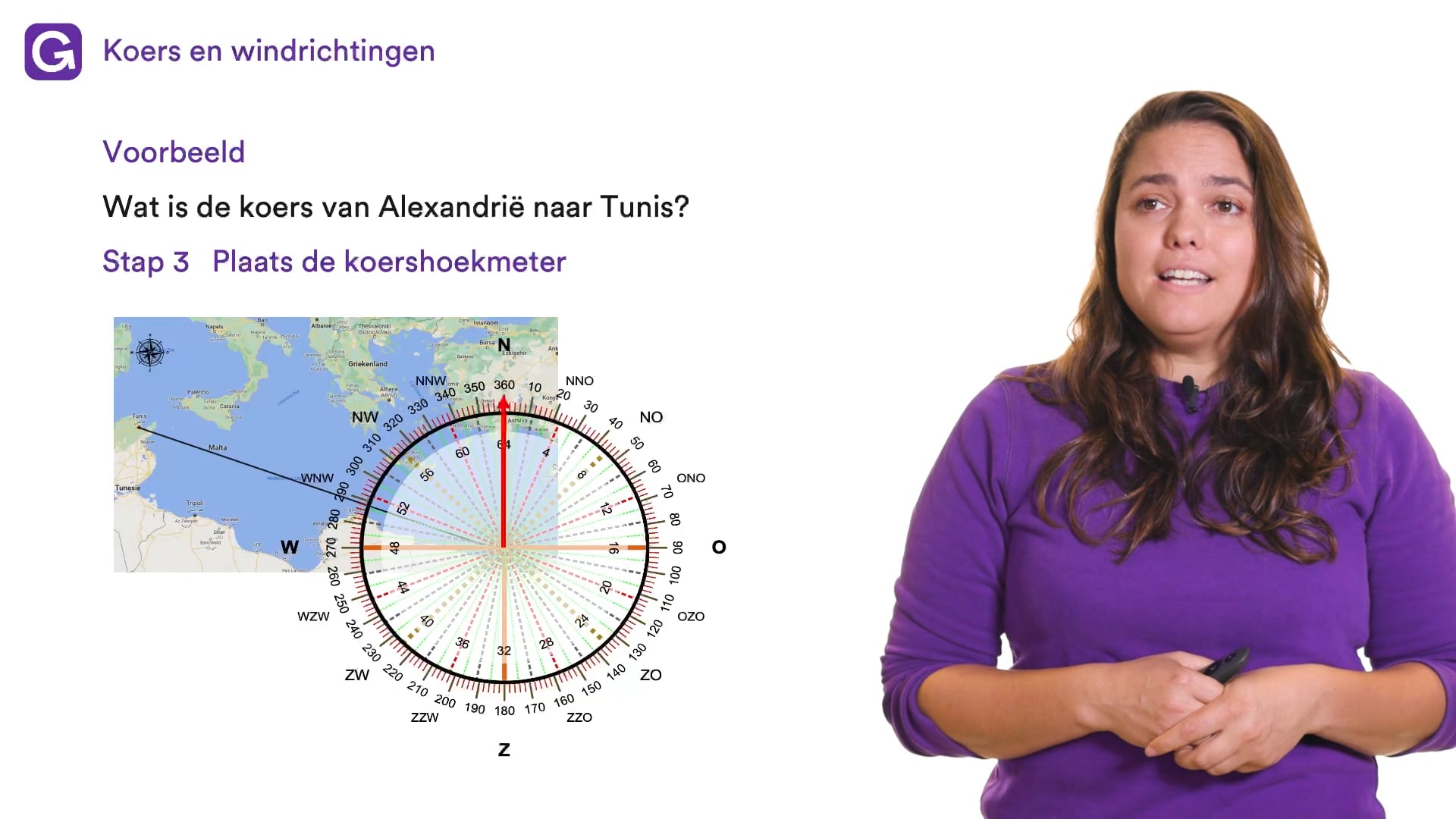Koers en windrichtingen (MW) oefenen | StudyGo