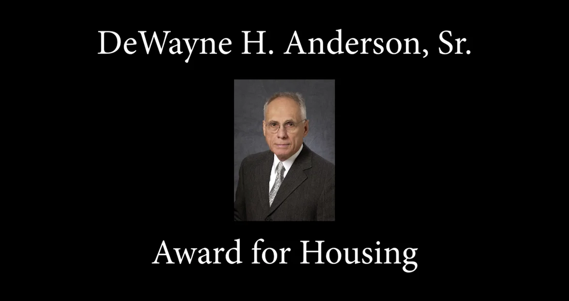 2023 DeWayne H. Anderson Sr. Award for Housing Presentation on Vimeo