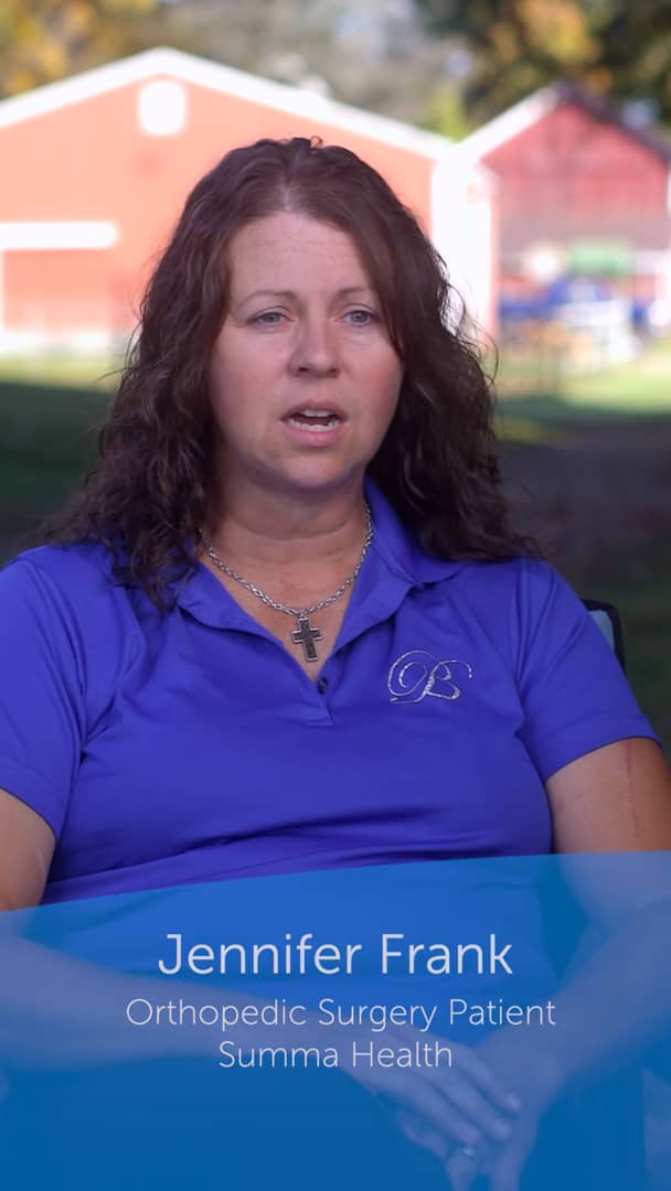 Jennifer Frank - Orthopedic Surgery Patient (Vertical) | Summa Health ...