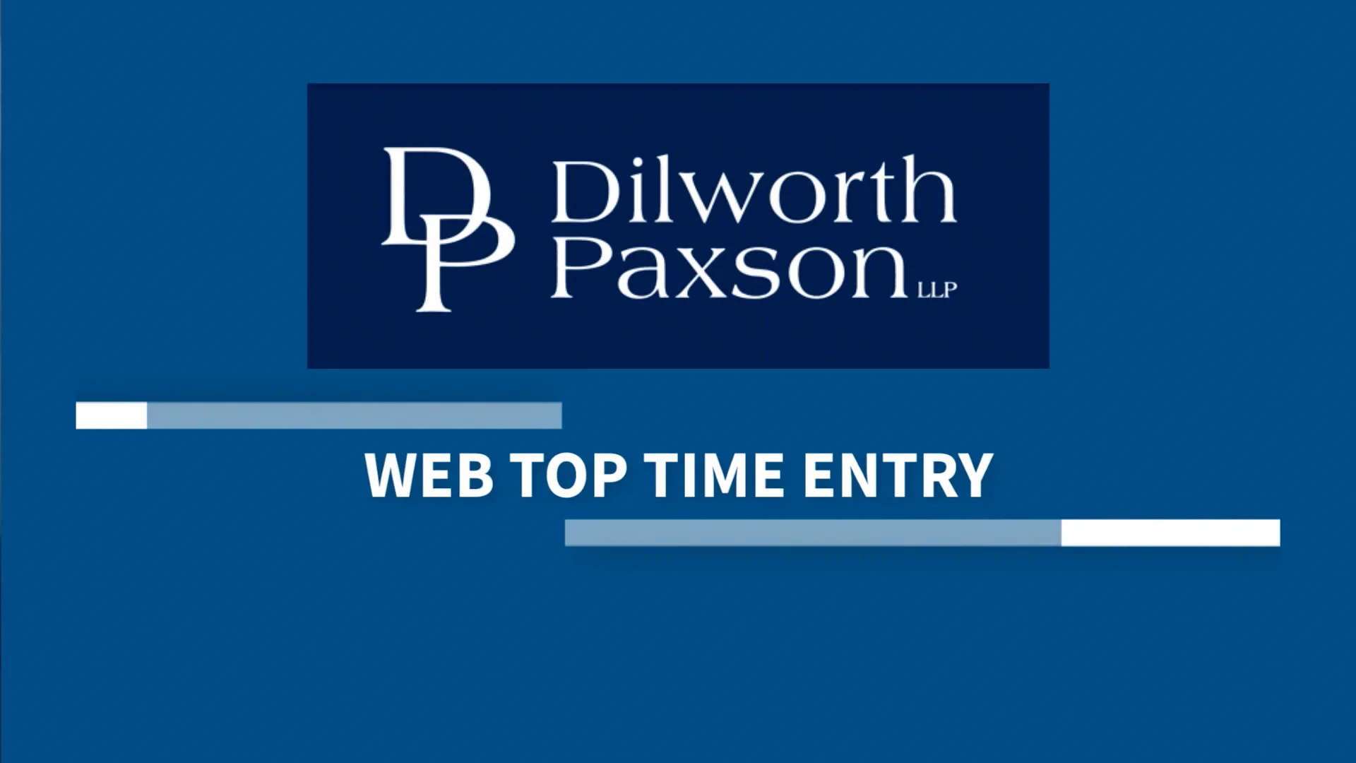 Web Top Time Entry on Vimeo