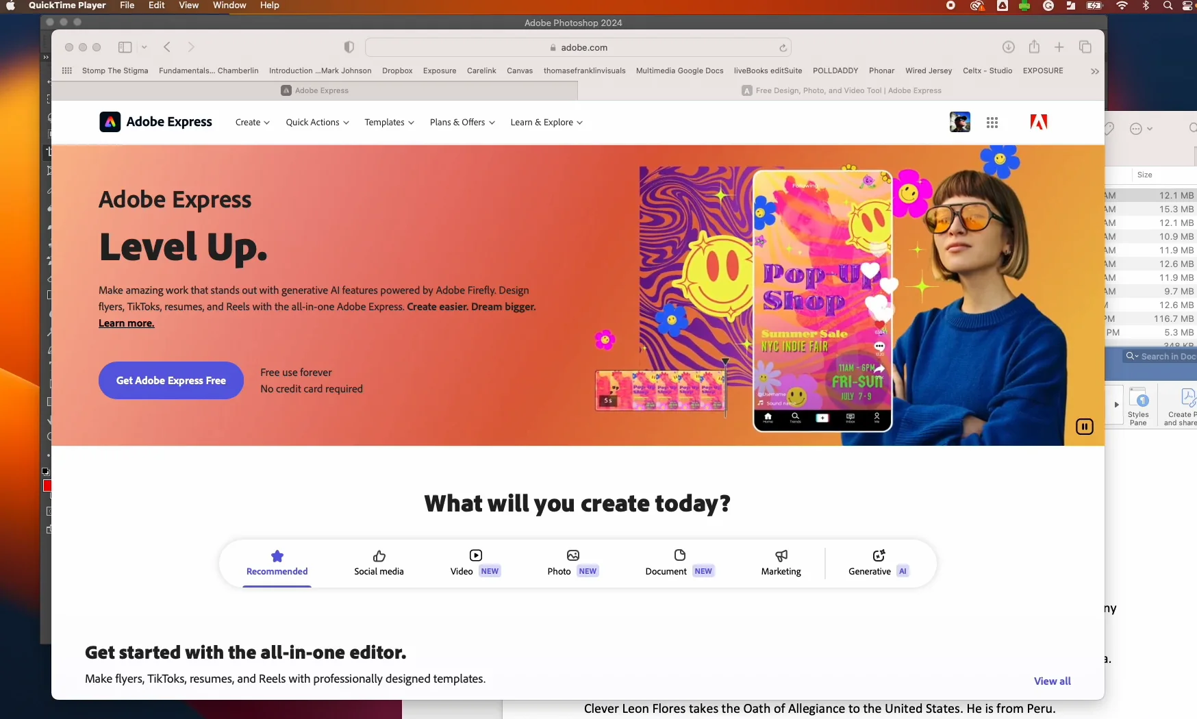 ADOBE EXPRESS Demo Adobe Express for Text Video Creation (new 2023)