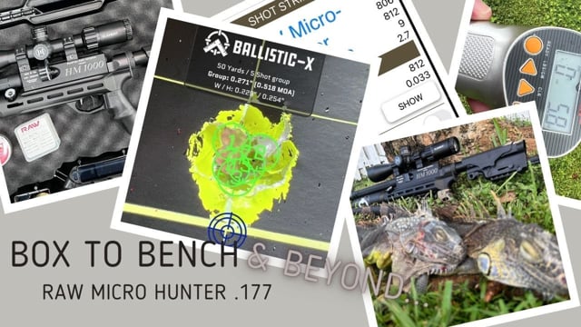 Box to Bench & BEYOND with the Rapid Air Worx - RAW - Micro Hunter PCP Air Rifle in .177 Caliber ...