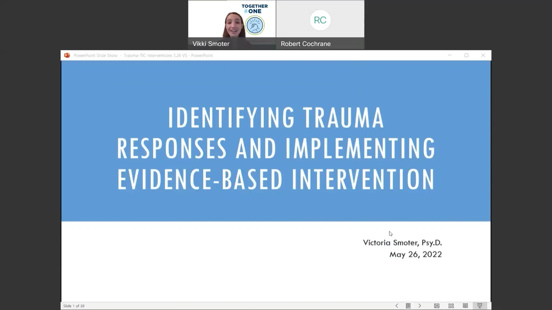 Identifying Trauma Responses and Implementing Evidenced Based Intervention