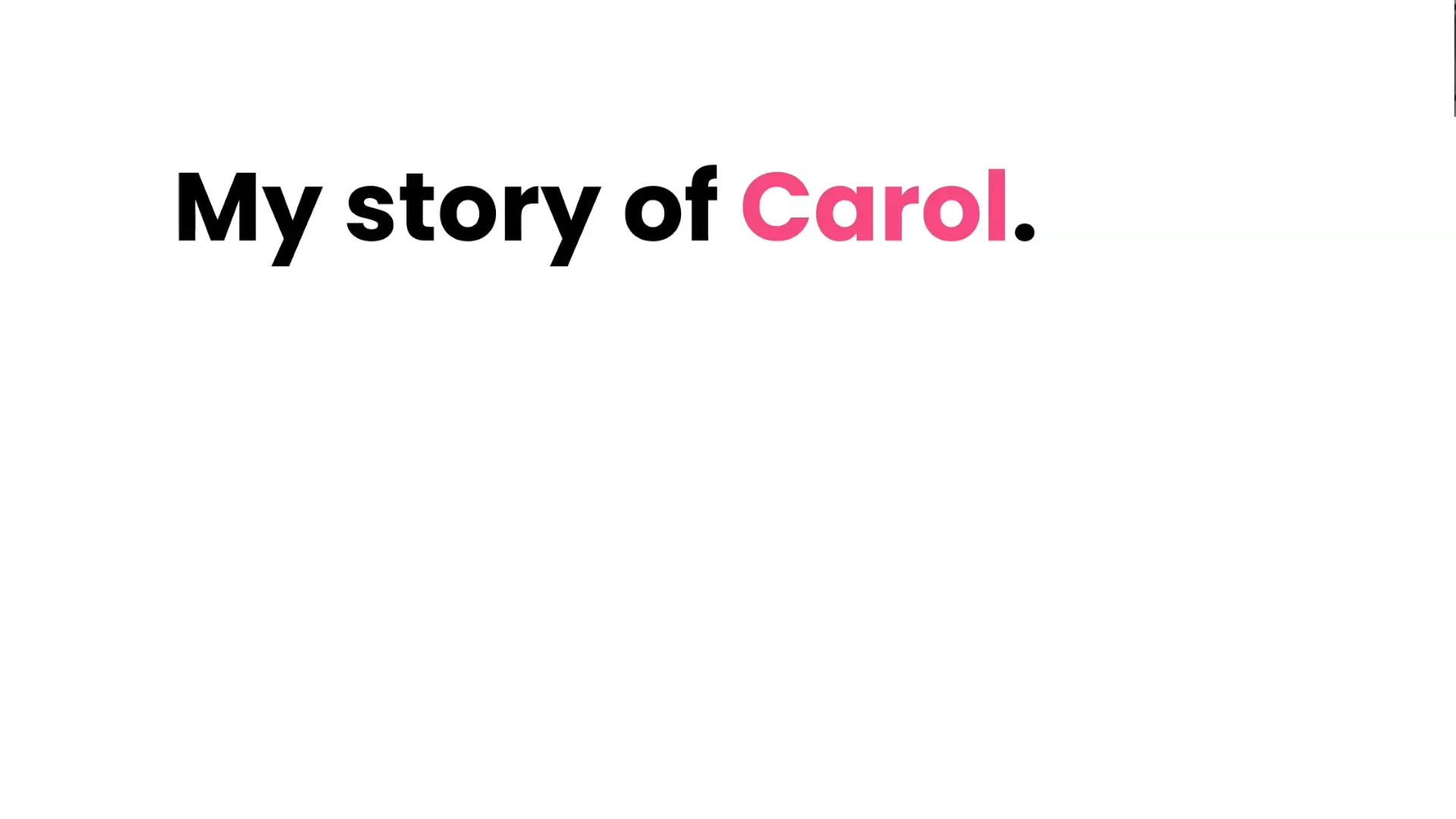 Story of Carol on Vimeo