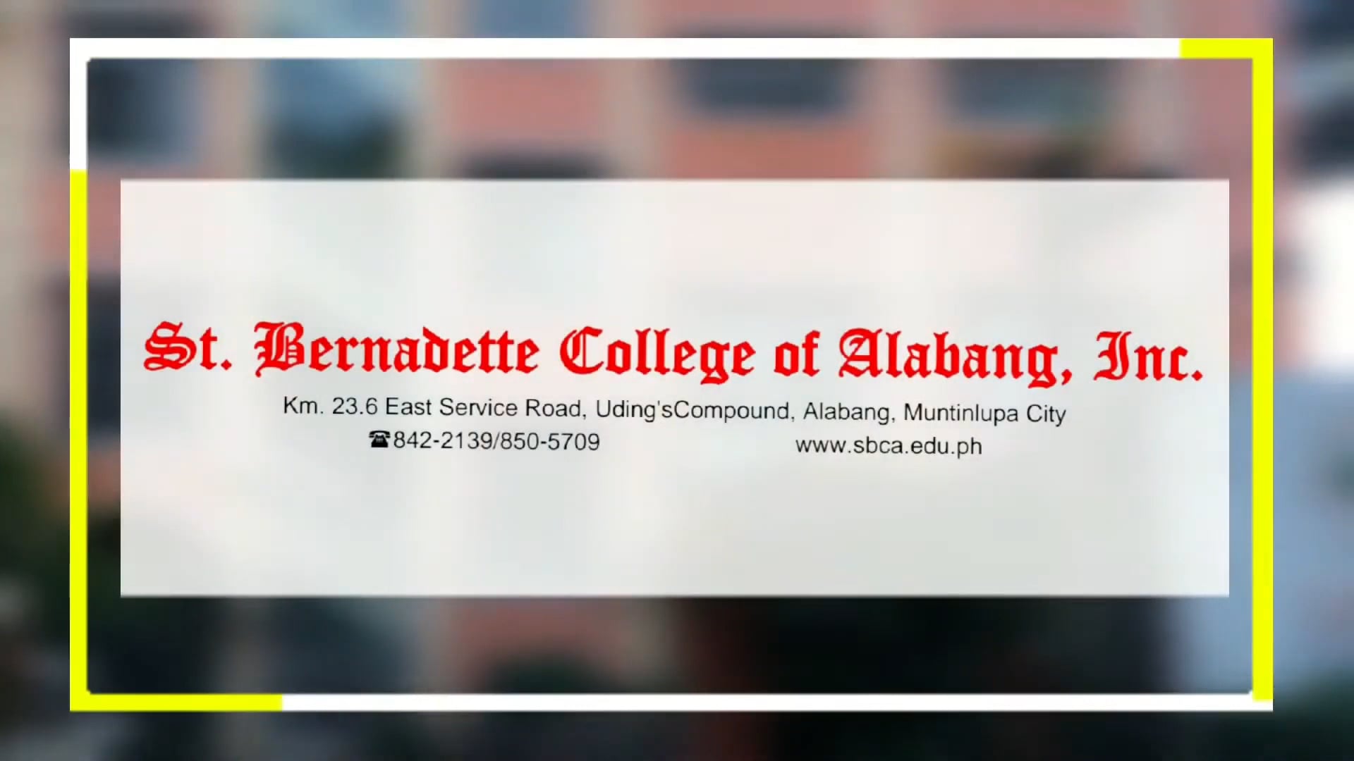 ADMISSIONS | Saint Bernadette College of Alabang, Inc.
