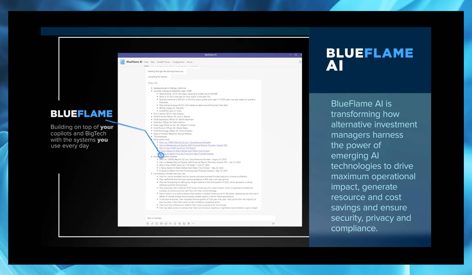 Introducing BlueFlame AI on Vimeo