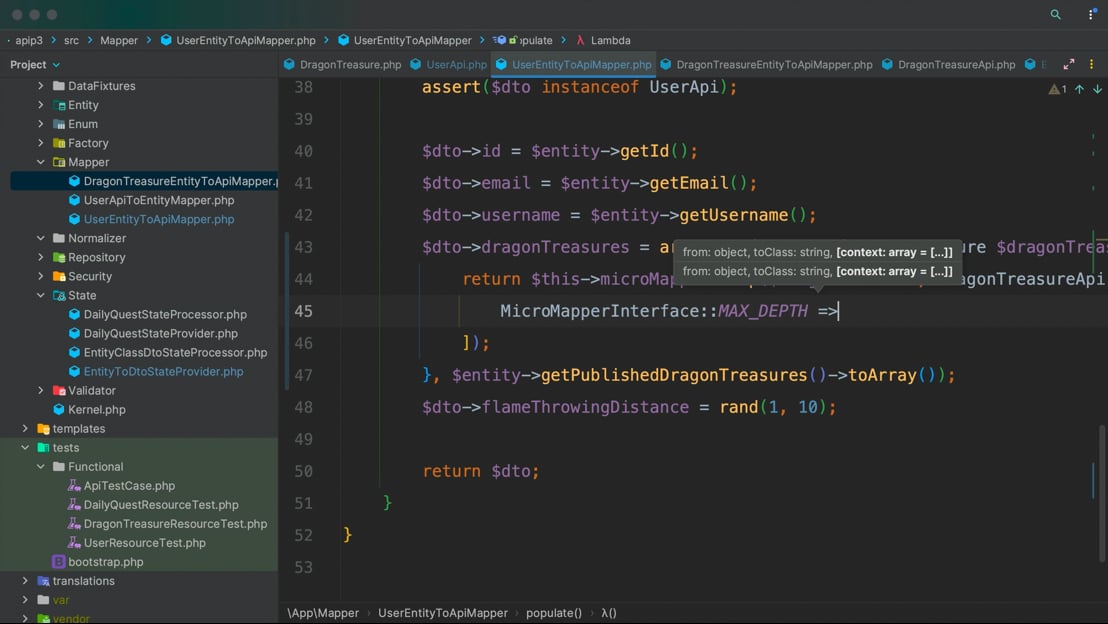 Dtos Mapping And Max Depth Of Relations Api Platform 3 Part 3 Custom Resources Symfonycasts