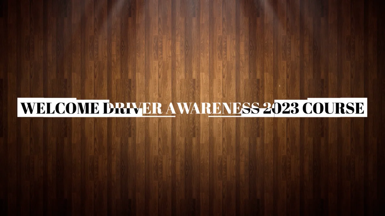Introduction to the Driver Awareness Course 2023_720p (1) on Vimeo