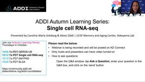 ADDI Autumn Learning Series: Single cell RNA-seq - Presentations ...