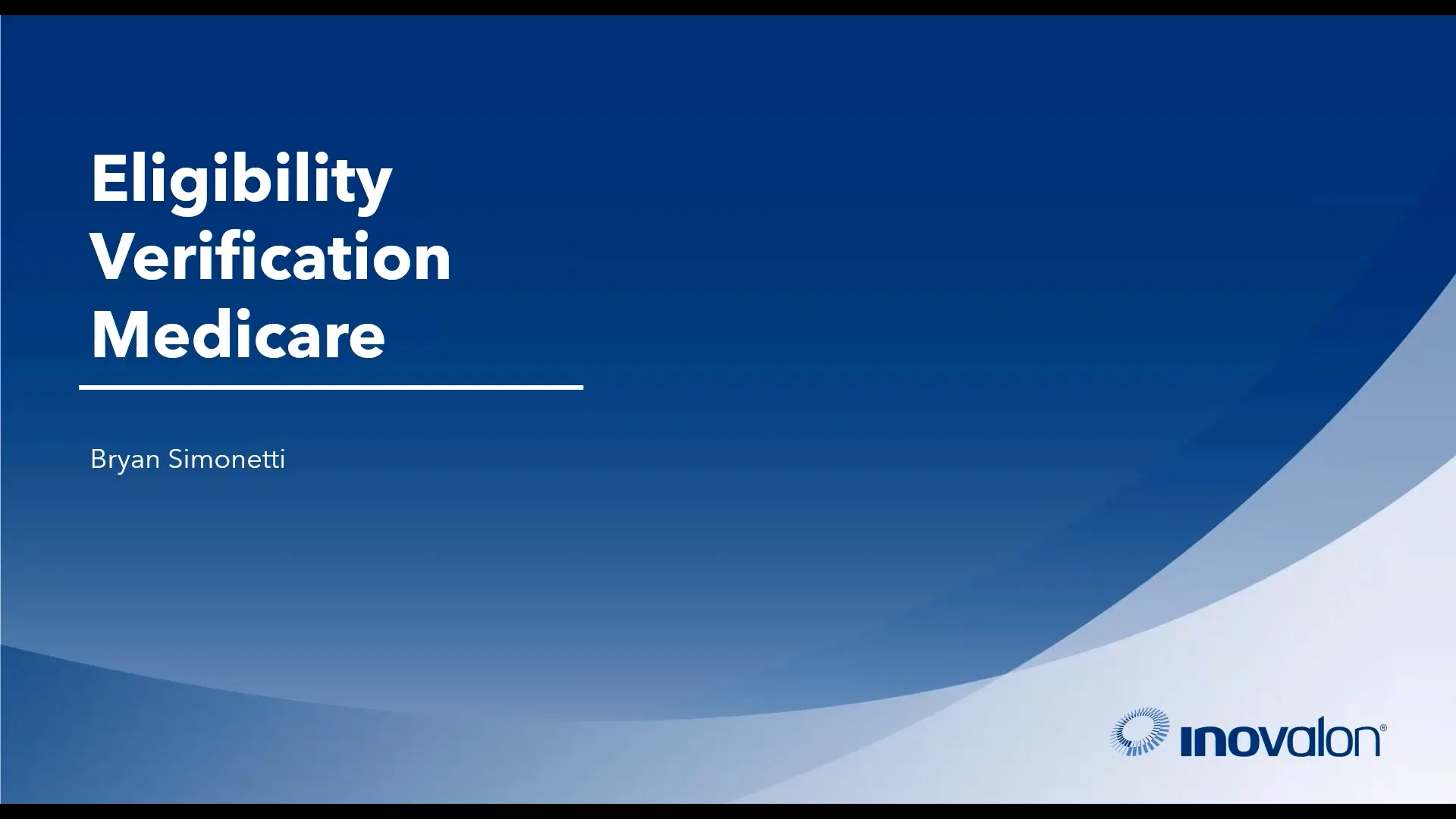 Eligibility Verification Medicare: Product Essentials Training on Vimeo