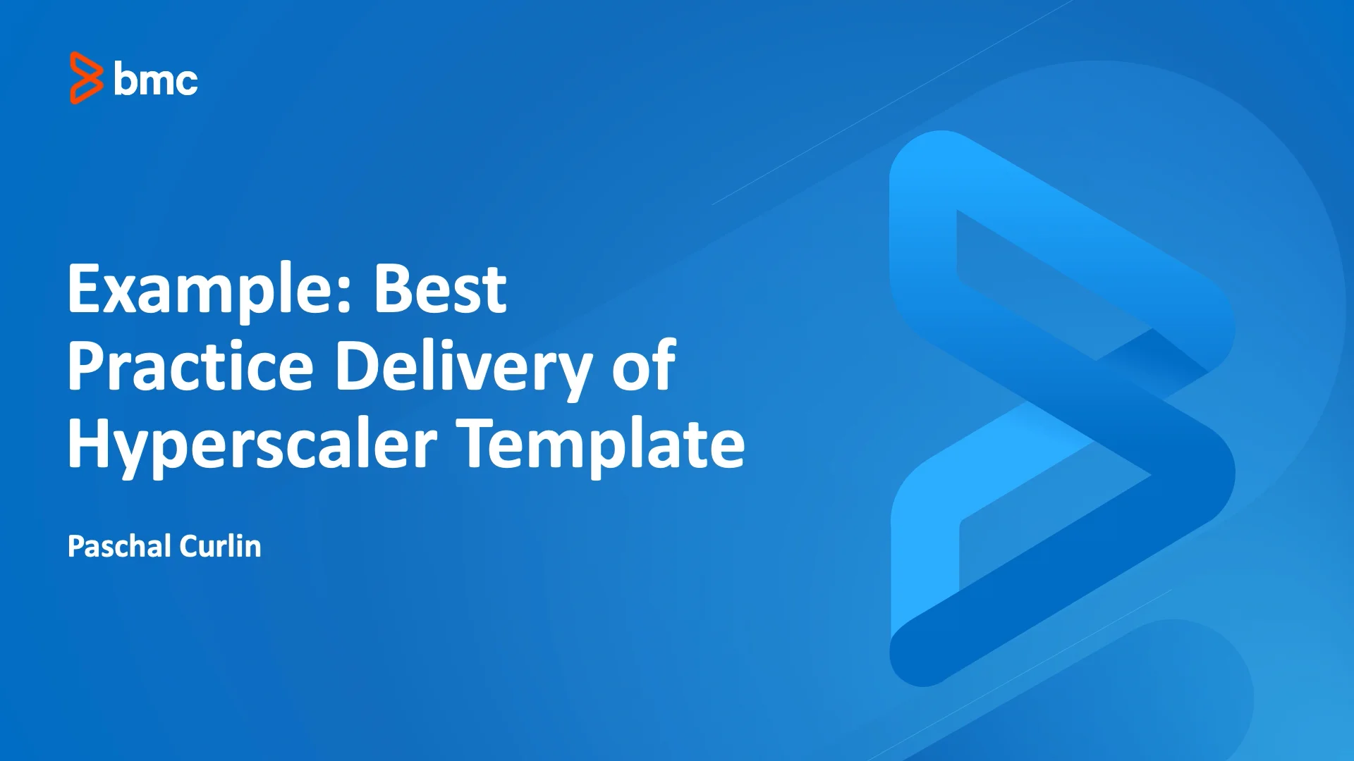Example Best Practice Delivery of Hyperscaler Template on Vimeo