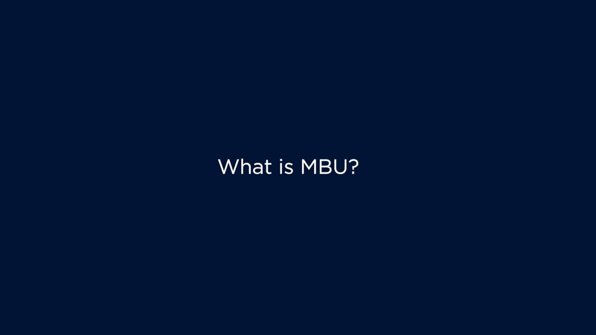 Bill - What is MBU? on Vimeo