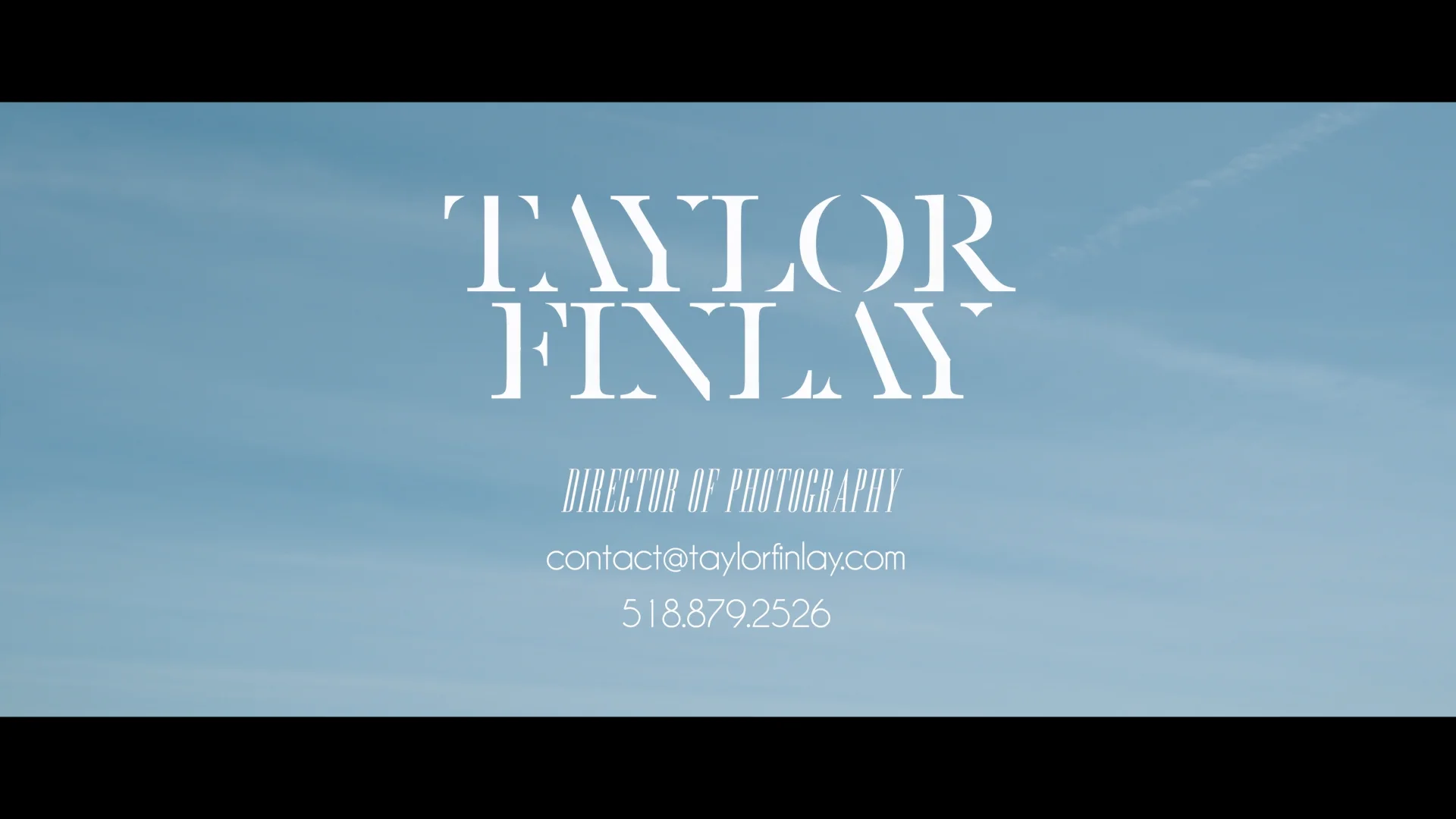 TAYLOR FINLAY | NARRATIVE REEL