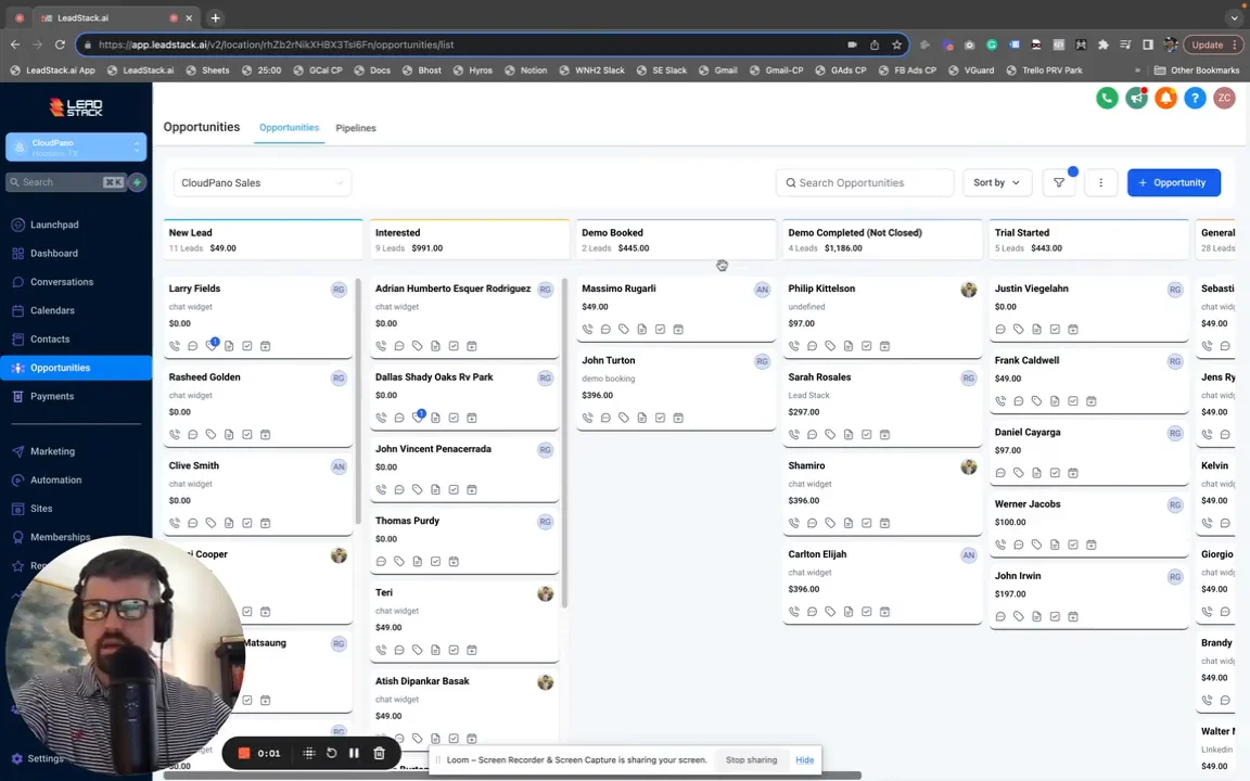 LeadStack ai Pipelines and Opportunities on Vimeo