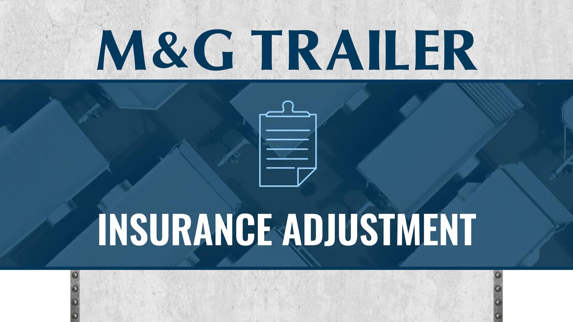 M&G Trailer: Insurance Adjustment (Trailer Tips) on Vimeo