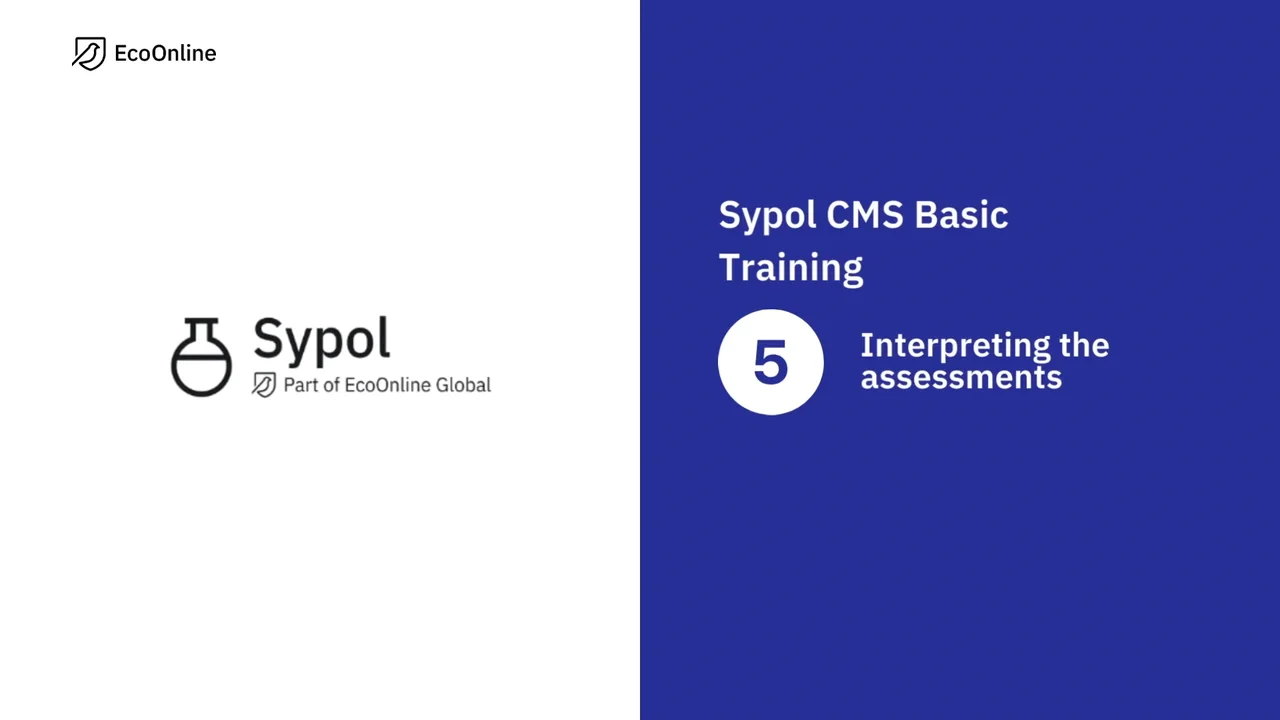 Sypol CMS Training: 5 Interpreting the assessments