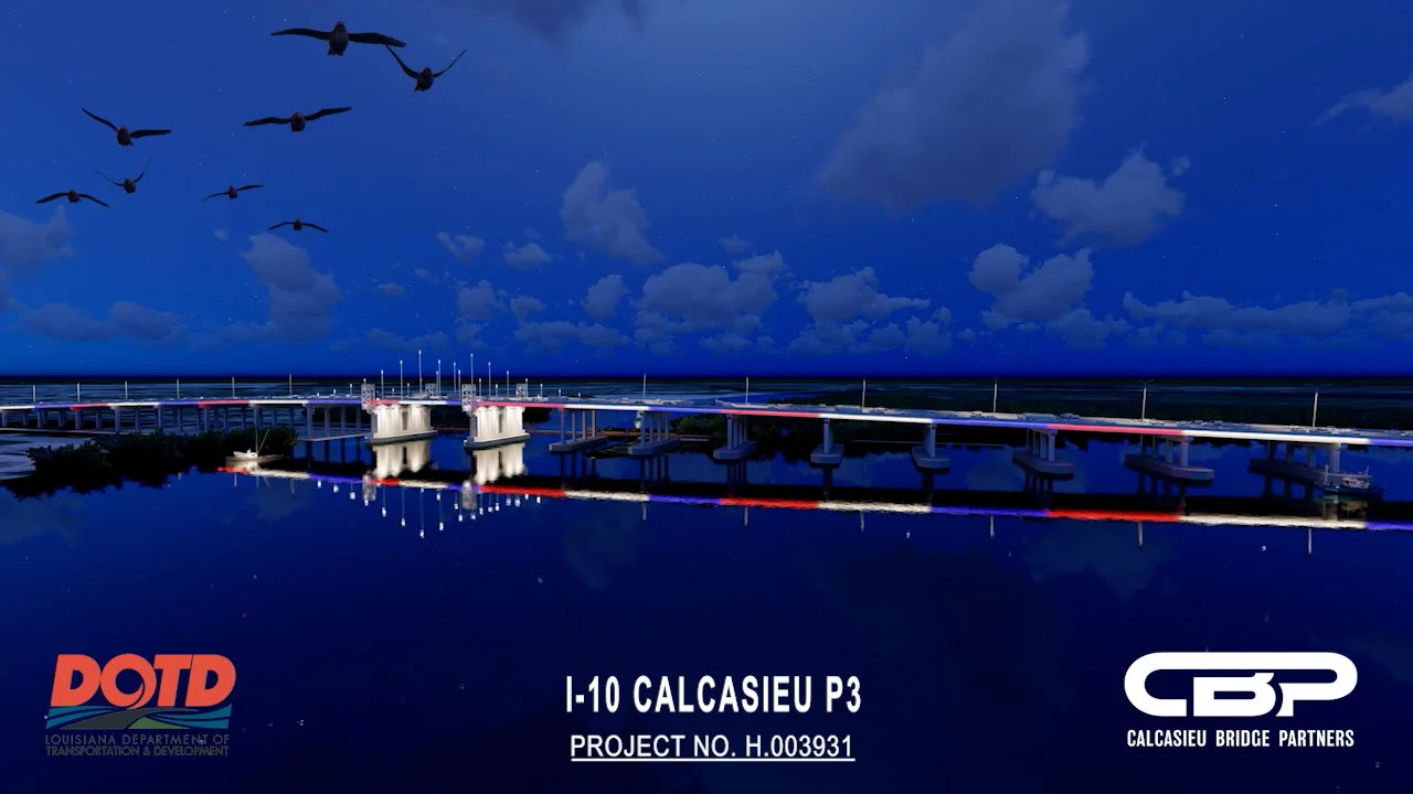 I-10 Calcasieu Bridge P3 project on Vimeo