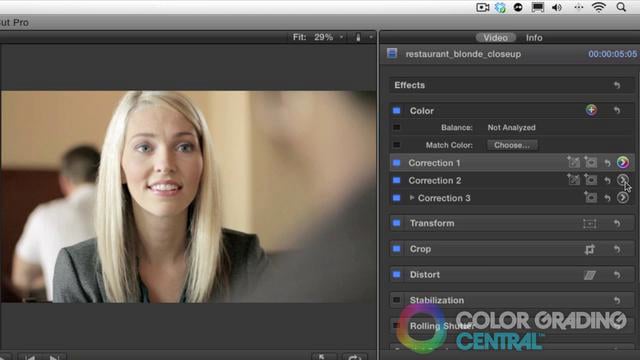 11. FCP X Color Grading Tutorial: Contextual (location) based looks on ...