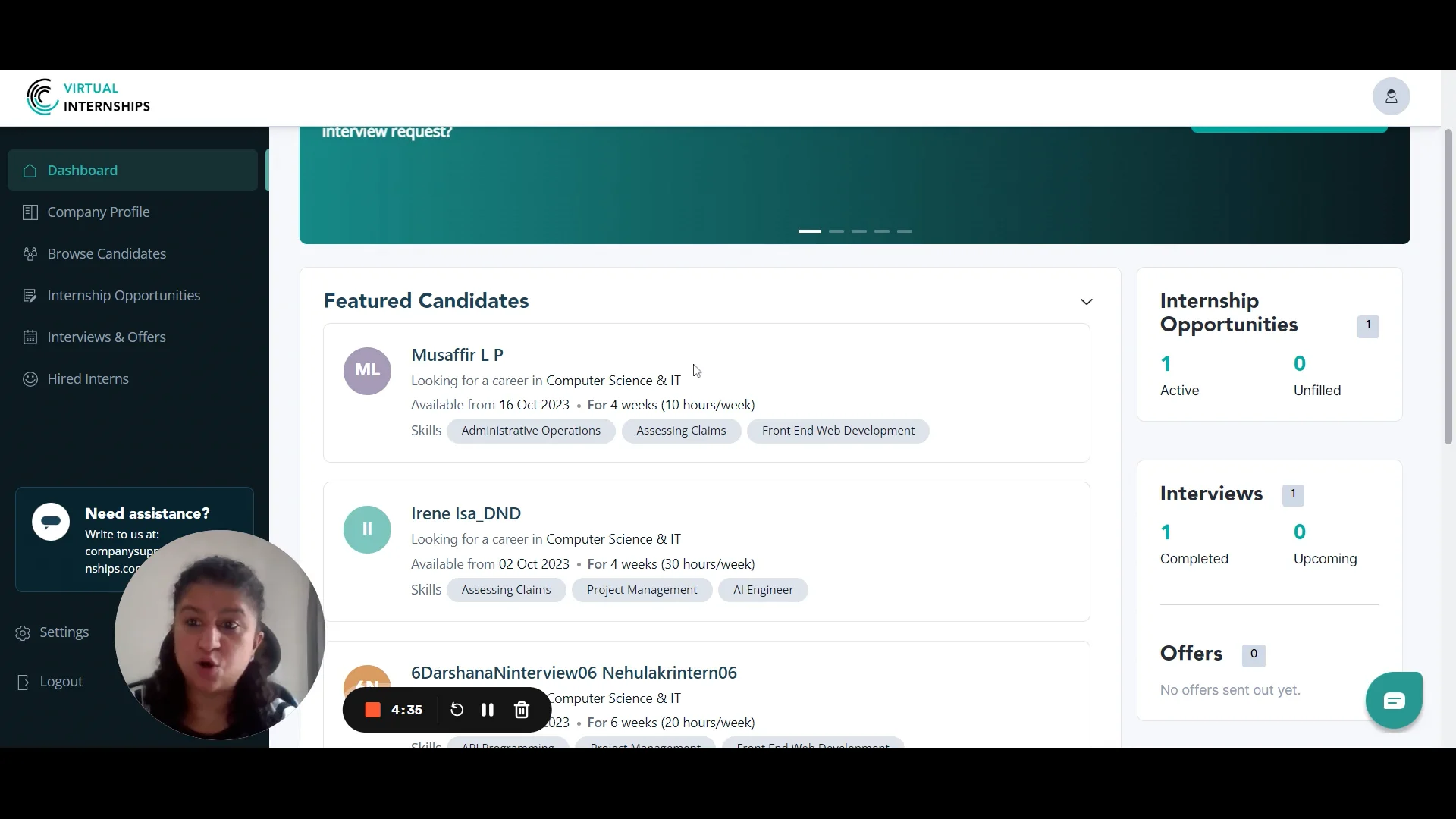 Weekly Feedback Process