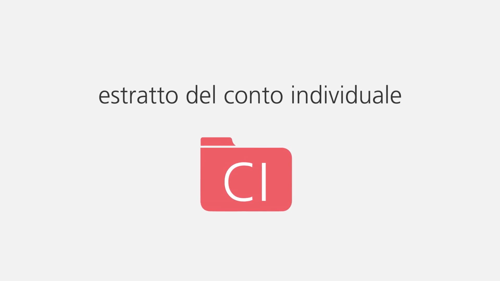 Estratto del conto individuale on Vimeo