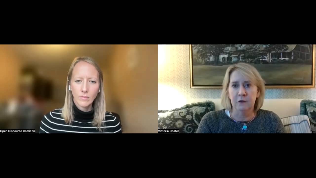 Conversation with Victoria Coates on Vimeo