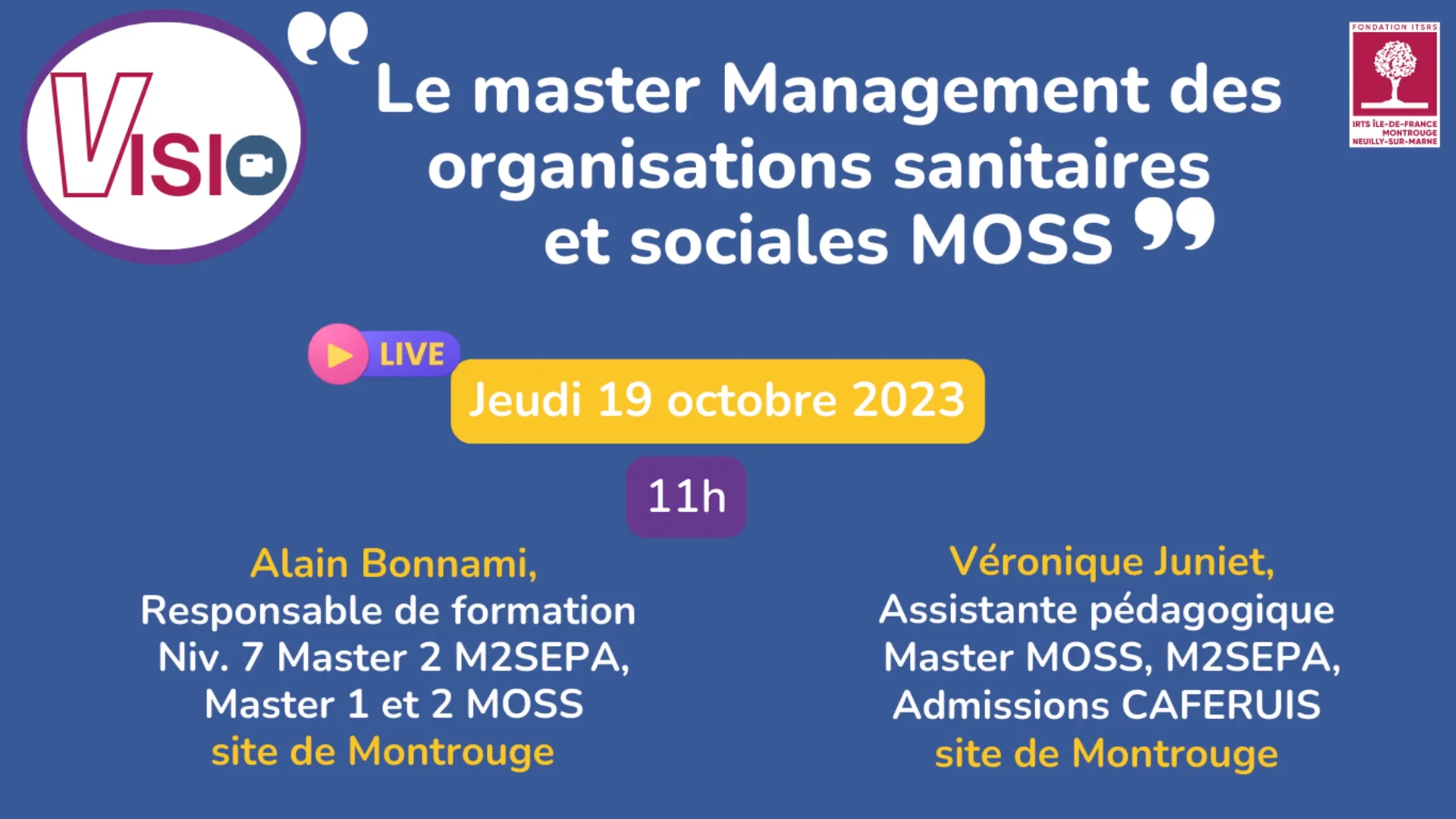 Le master MOSS (Management des organisations sanitaires et sociales)