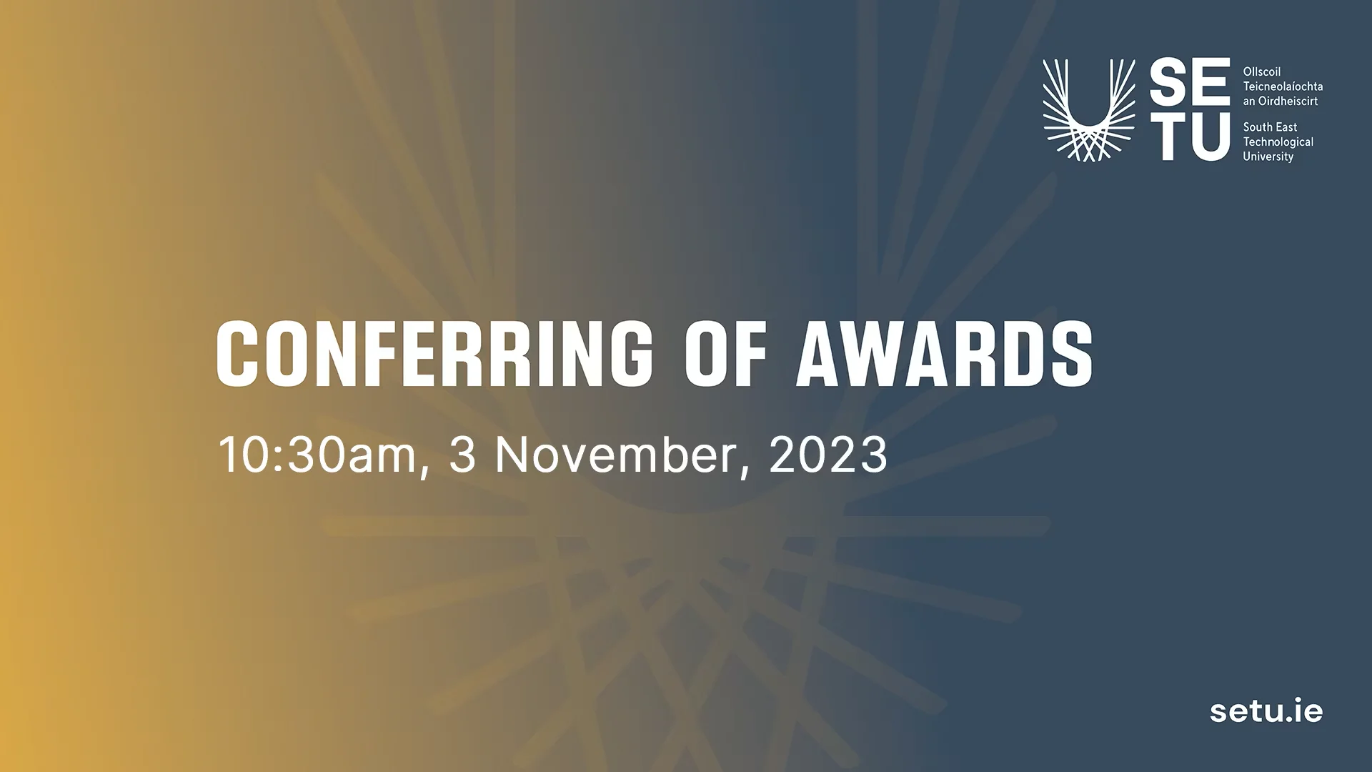 SETU Waterford Conferring Session 3 2023 on Vimeo