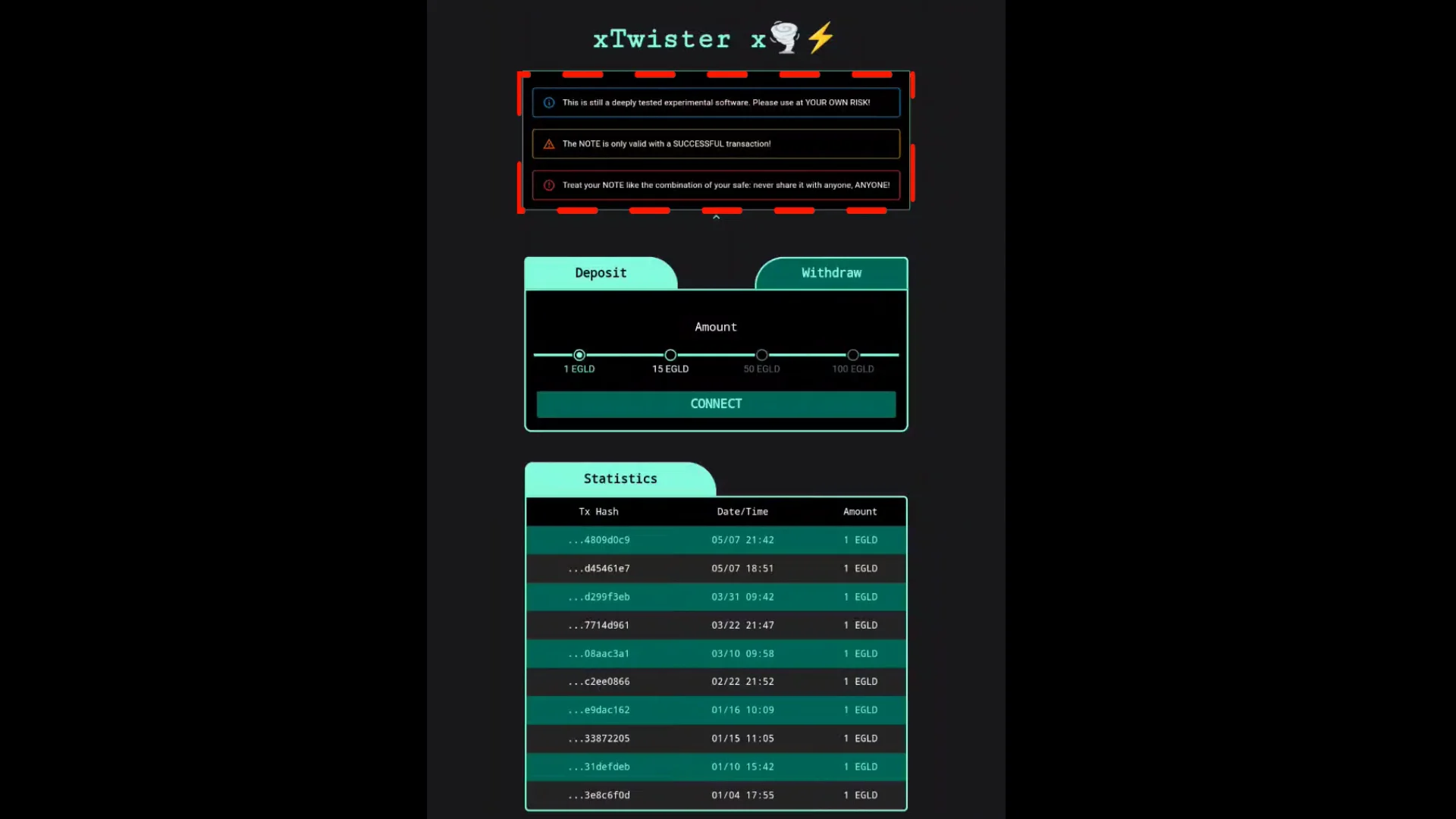 xTwister Usage Demo: Protect Your Transactions on MultiversX