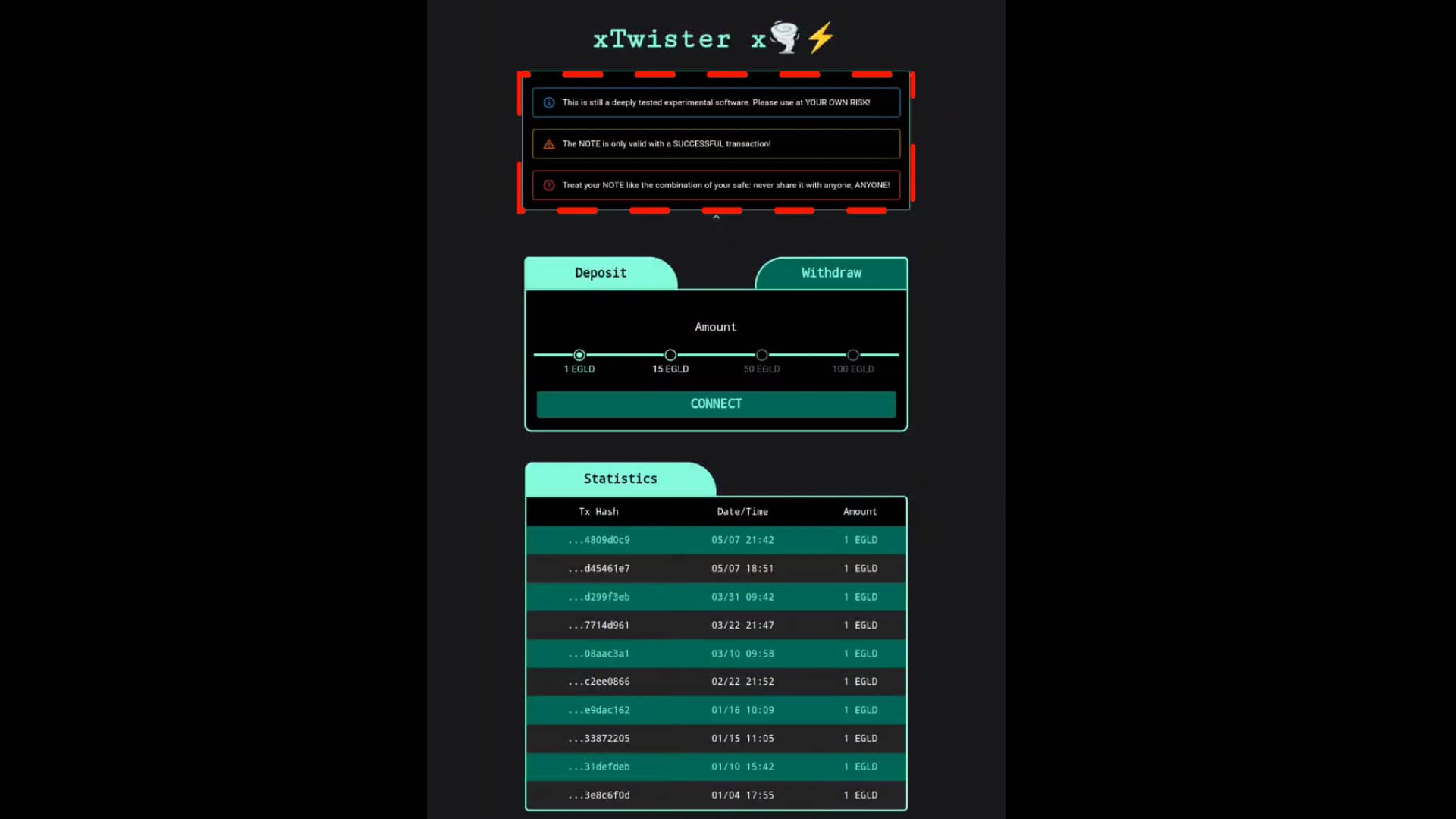 xTwister Usage Demo: Protect Your Transactions on MultiversX on Vimeo