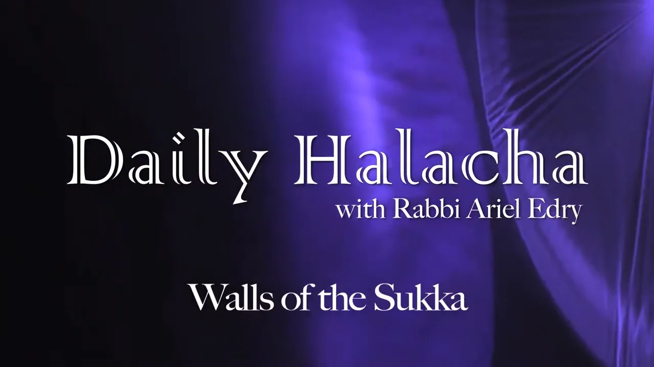 Daily Halacha _ Walls of the sukkah on Vimeo