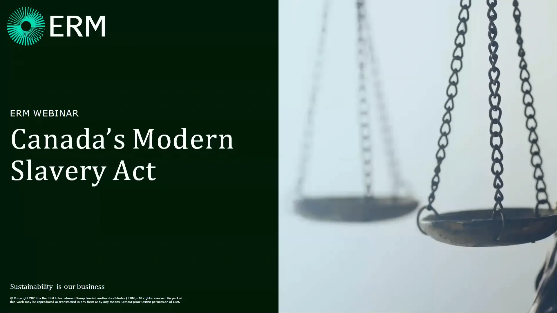 ERM Webinar: Canada's Modern Slavery Act on Vimeo
