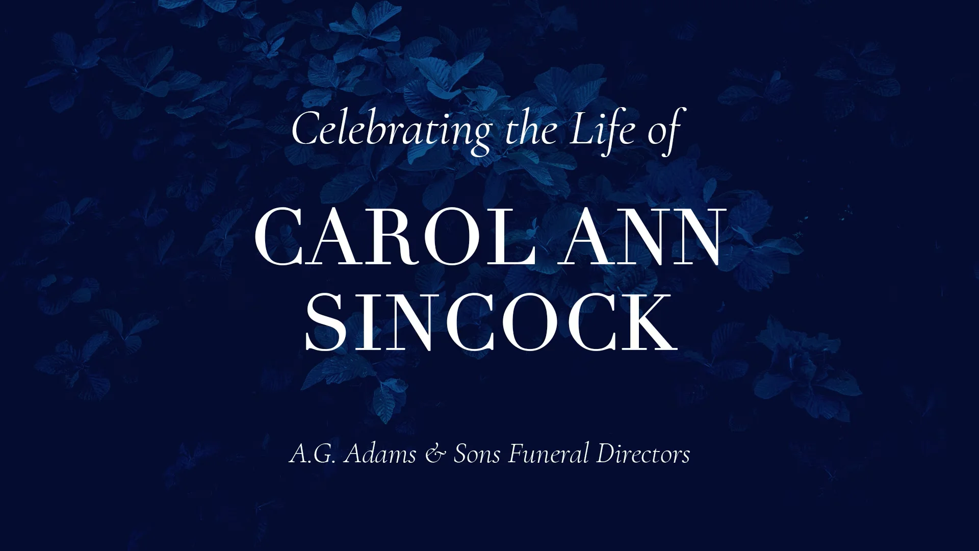 Carol Sincock on Vimeo