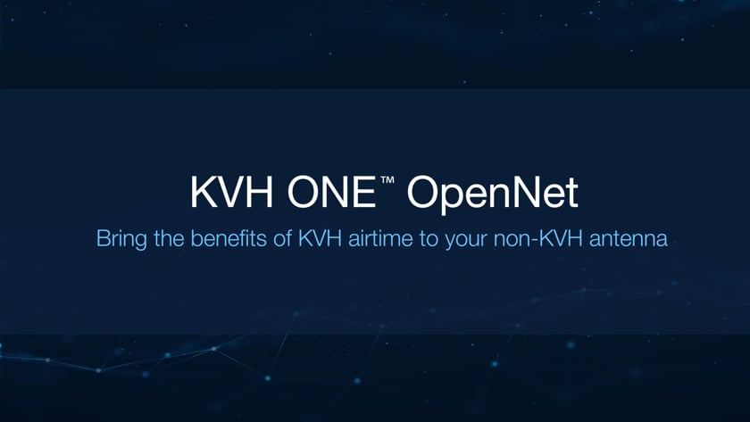 KVH ONE OpenNet - KVH ONE Global HTS Network