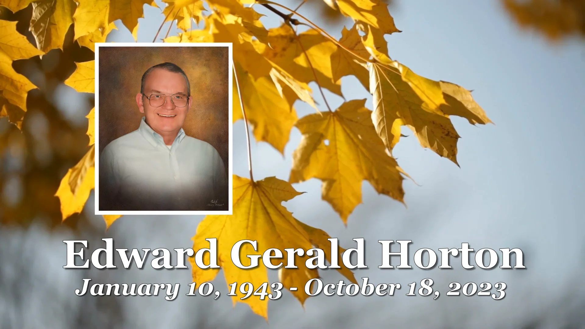 Edward Gerald Horton - Morgan & Nay Ed Horton on Vimeo