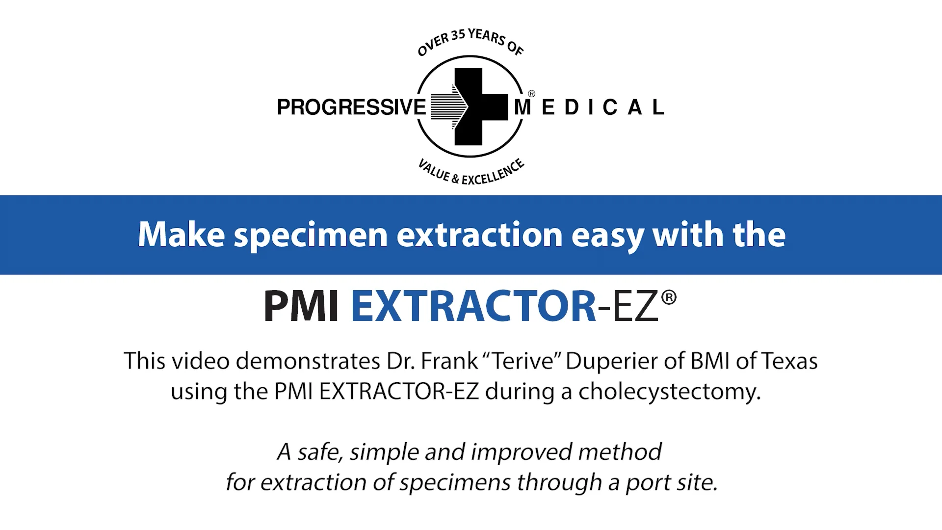 PMI Extractor-EZ® & PMI SUPERBAG® on Vimeo