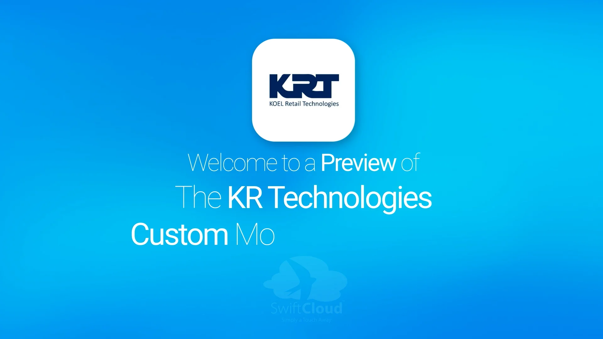 KR Technologies - Mobile App Preview - KRT330W on Vimeo