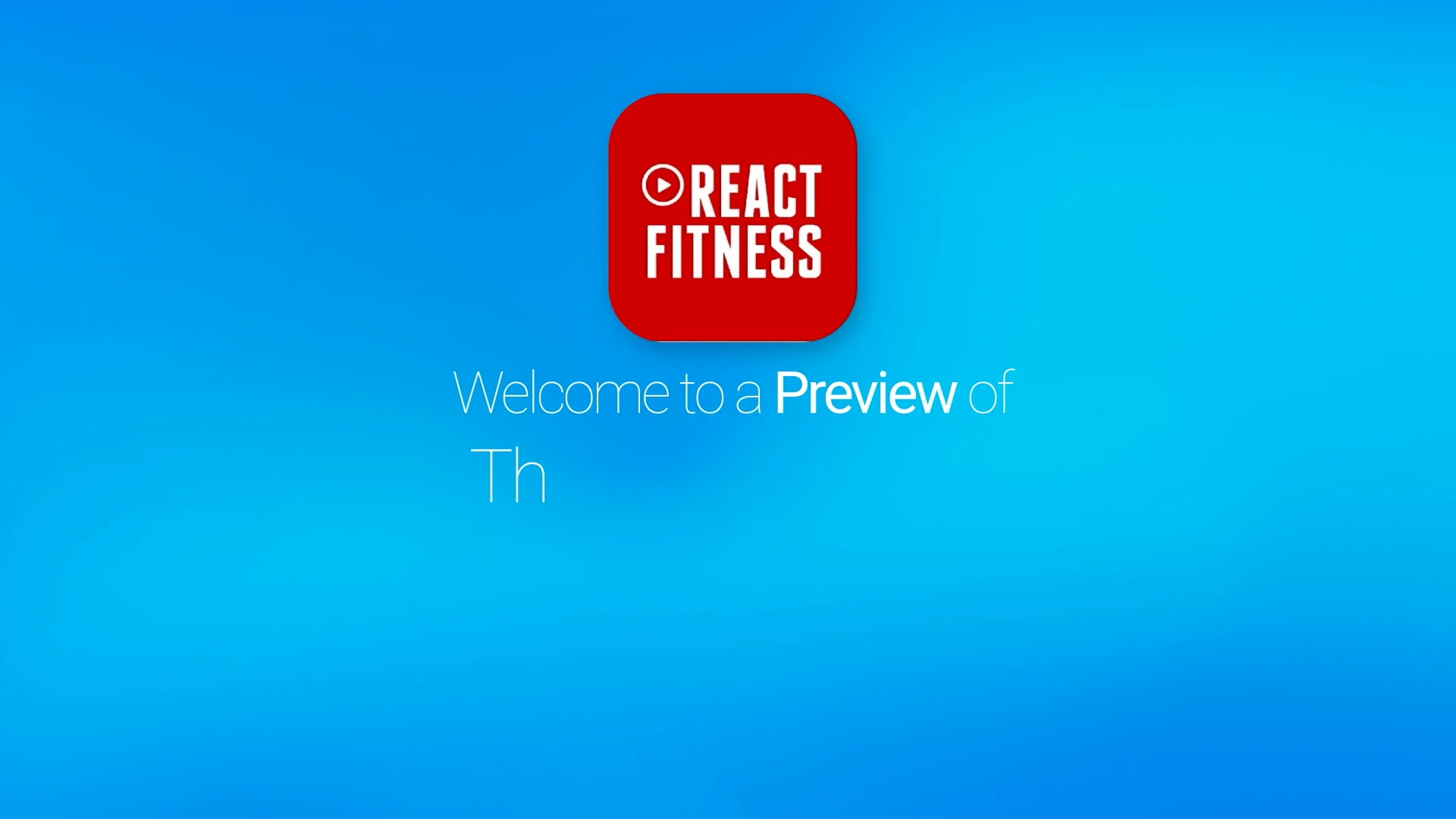 React Fitness - Mobile App Preview - REA145W on Vimeo