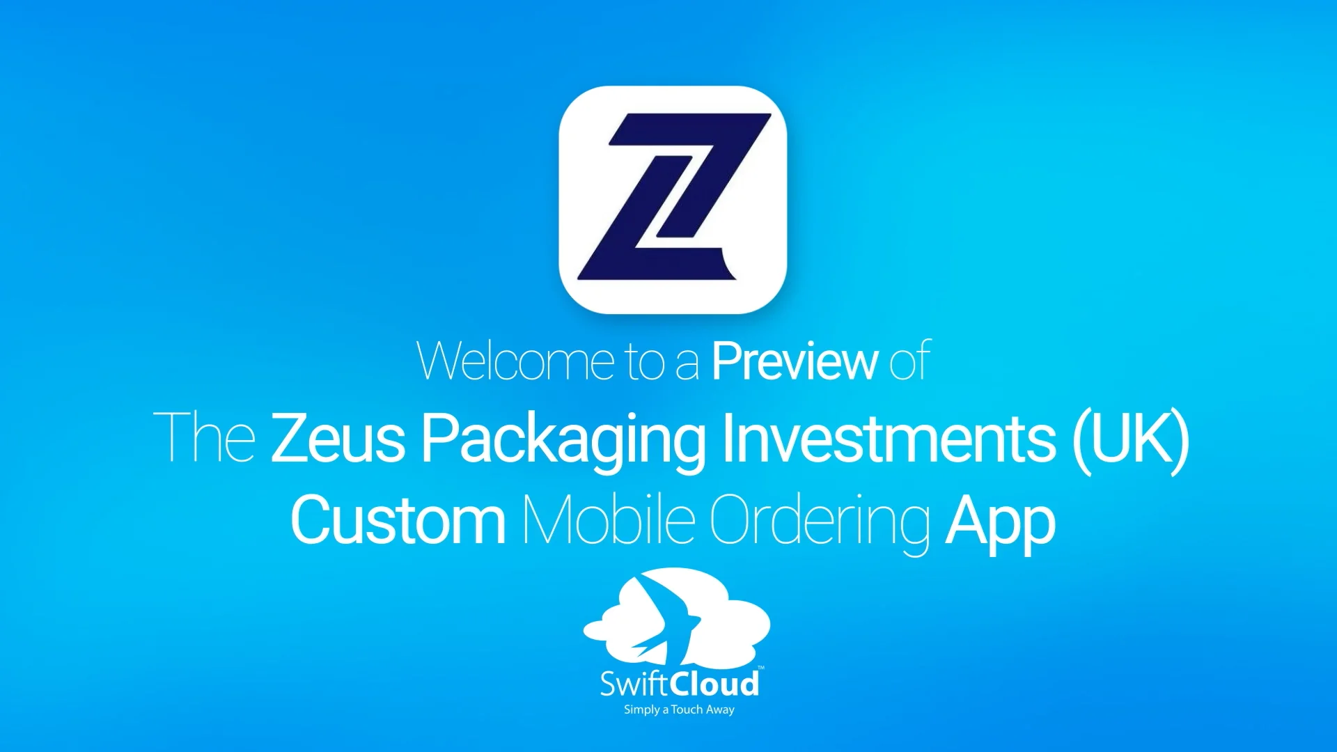 Zeus Packaging Investments Uk - Mobile App Preview - ZEU597W on Vimeo